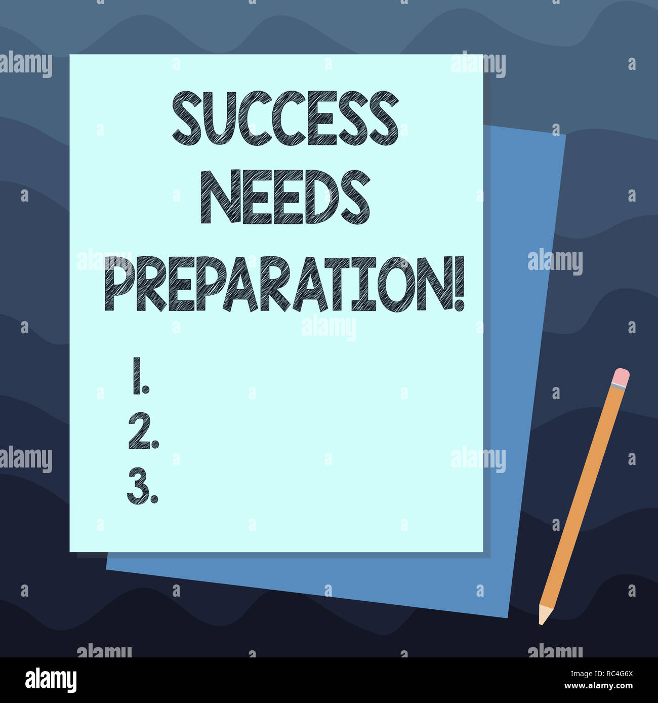 Handwriting text writing Success Needs Preparation. Concept meaning ...
