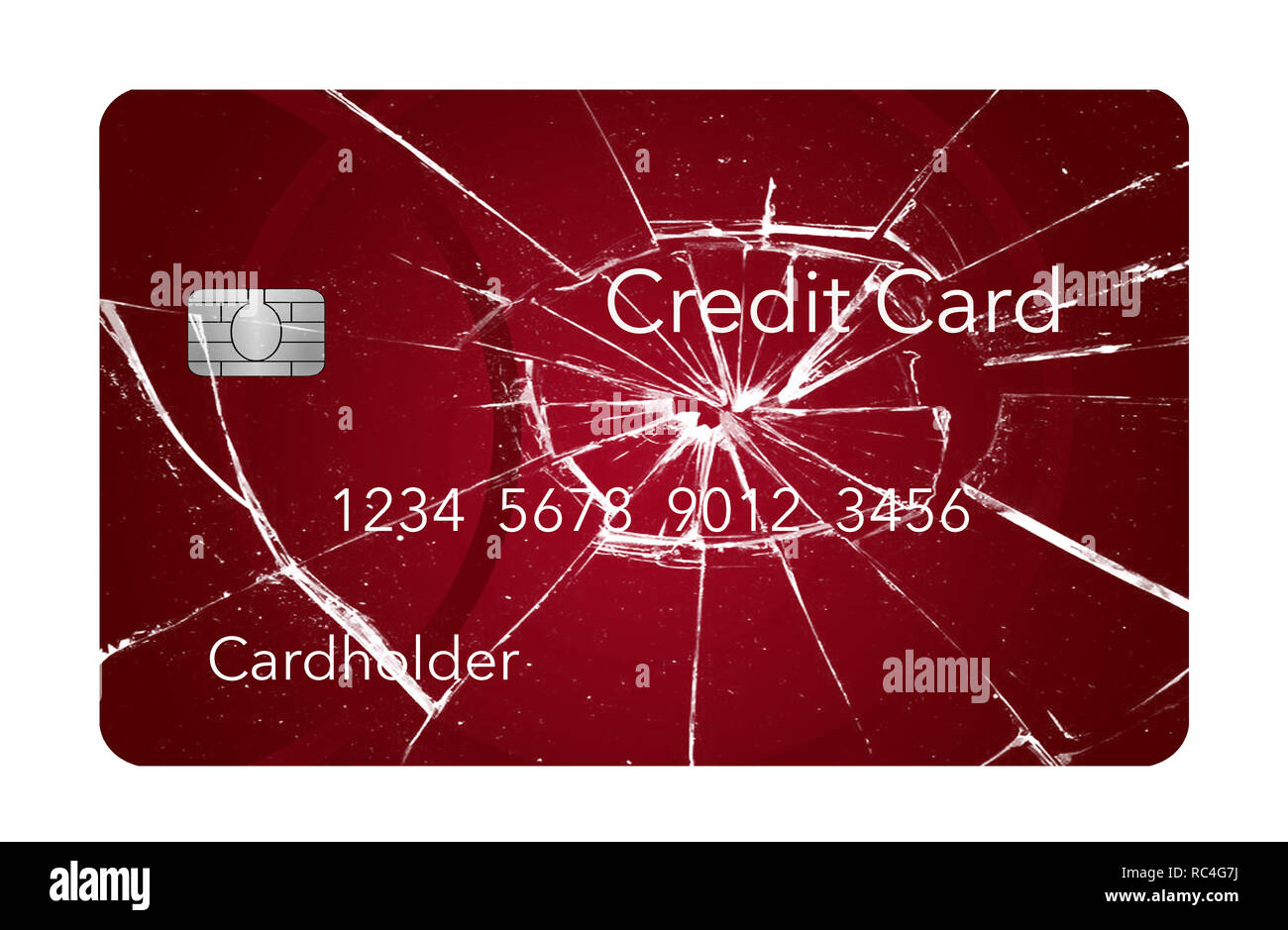 Here is a credit card that looks like broken glass and can be used to ...