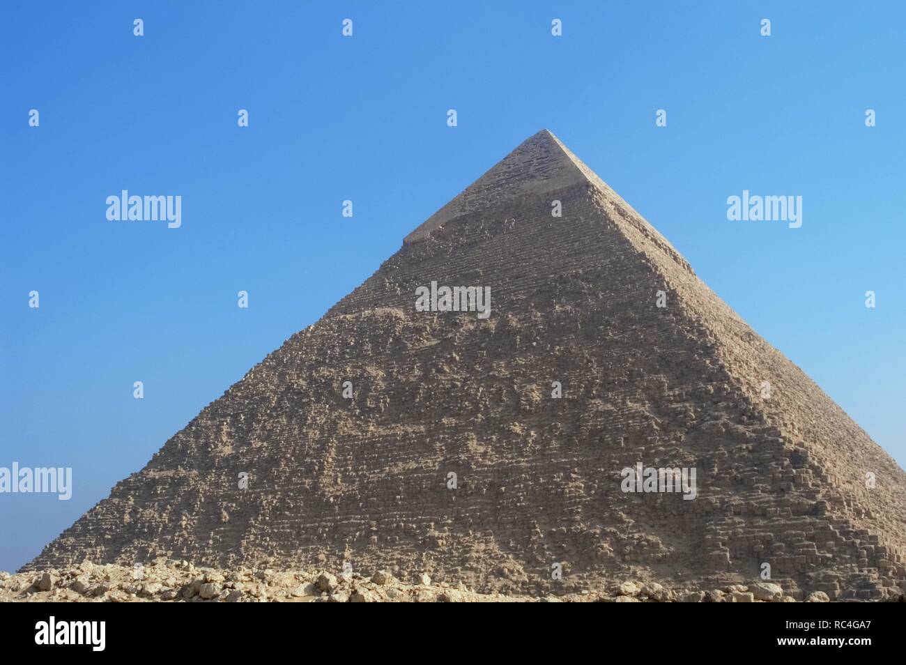 Egypt. Pyramids of Giza. The Pyramid of Khafre, also known as the ...