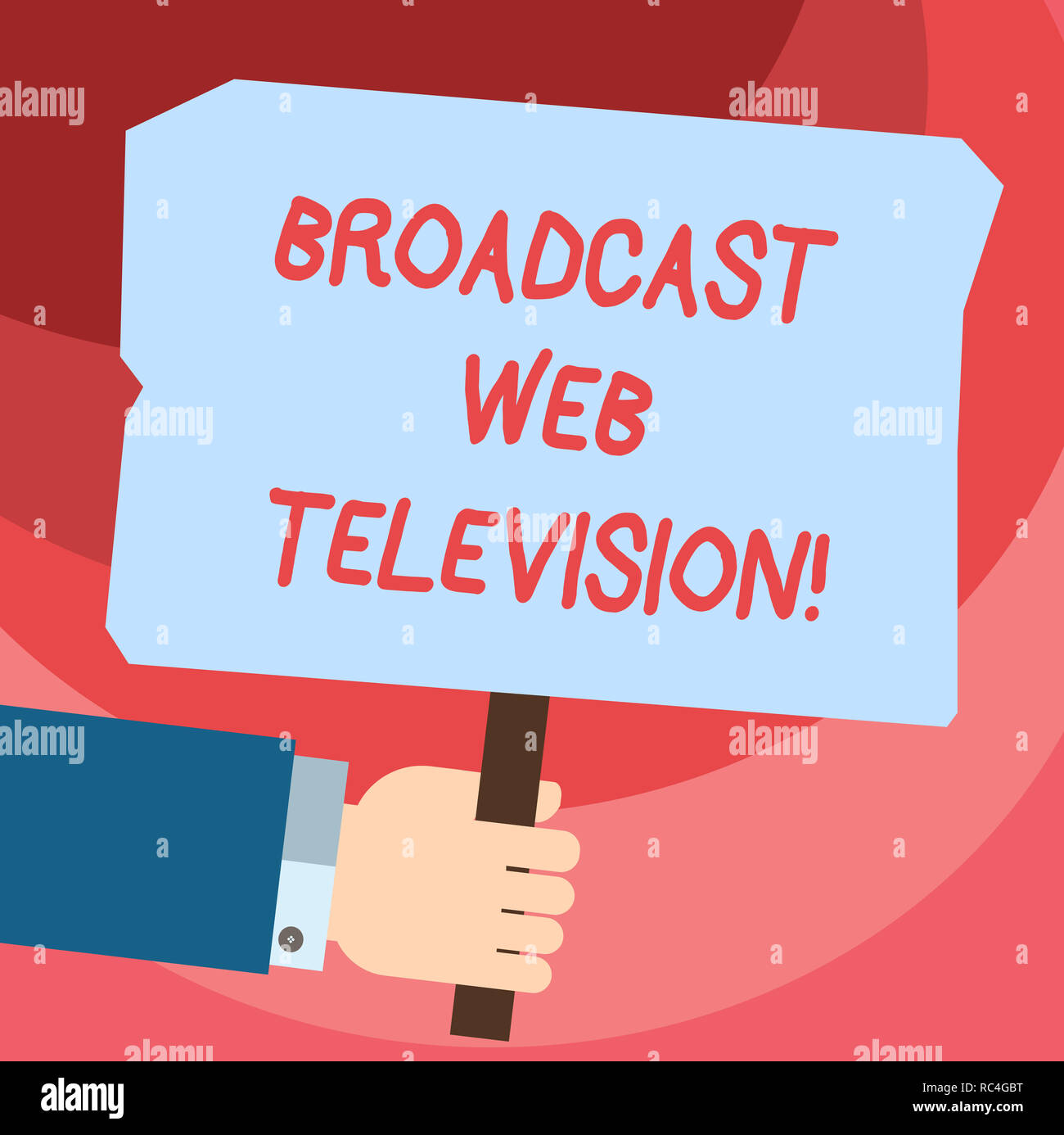 Word writing text Broadcast Web Television. Business concept for media ...