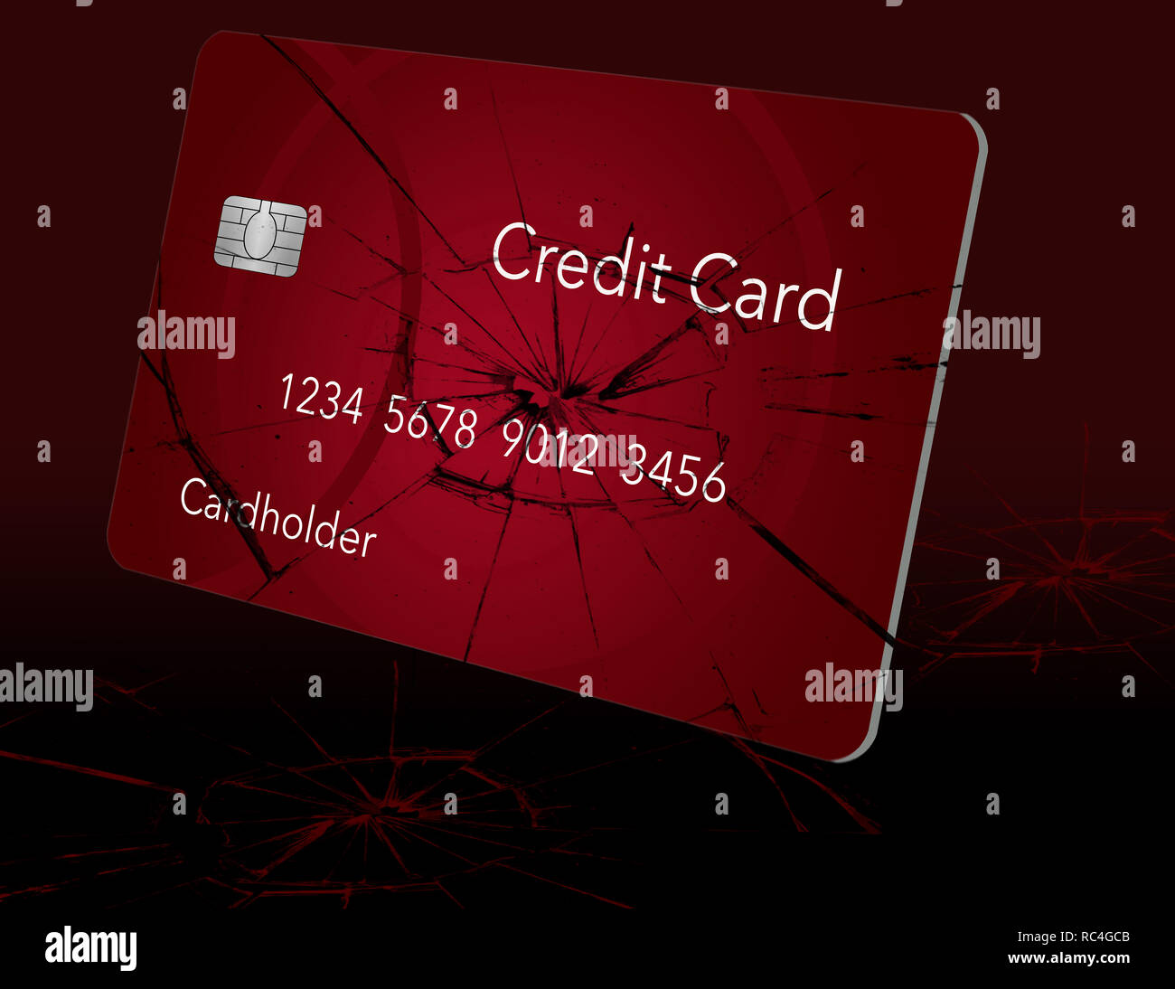 Here is a credit card that looks like broken glass and can be used to ...