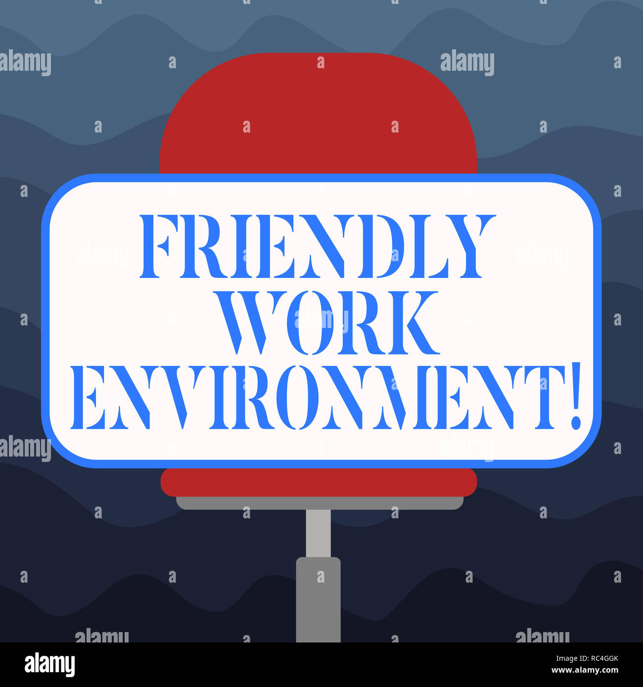 Writing note showing Friendly Work Environment. Business photo ...