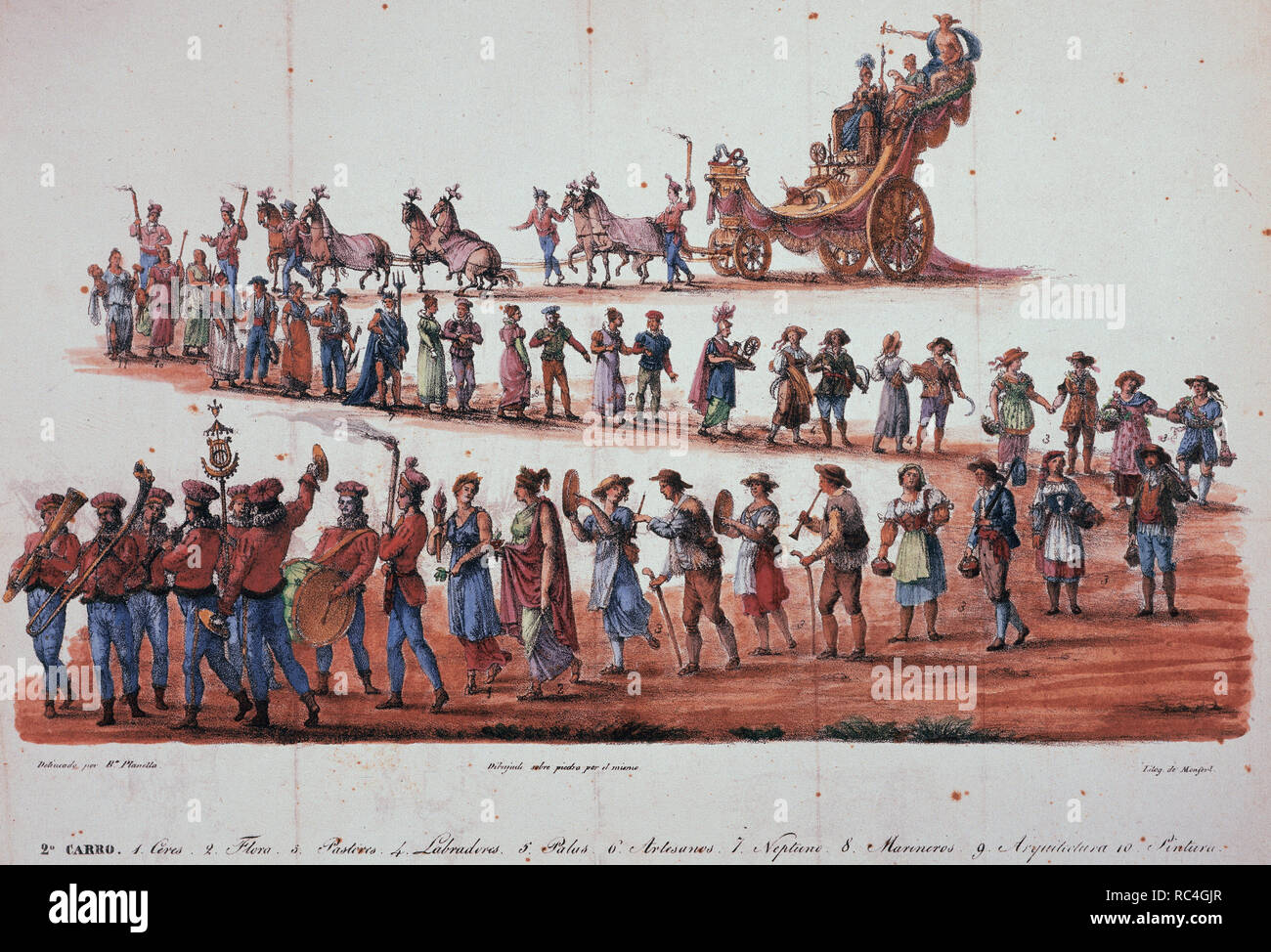 1844 lithograph hi-res stock photography and images - Alamy