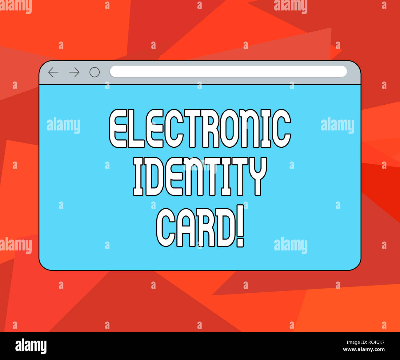Word writing text Electronic Identity Card. Business concept for ...
