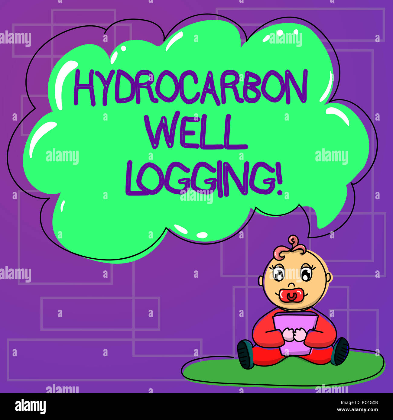 Handwriting text Hydrocarbon Well Logging. Concept meaning record of ...