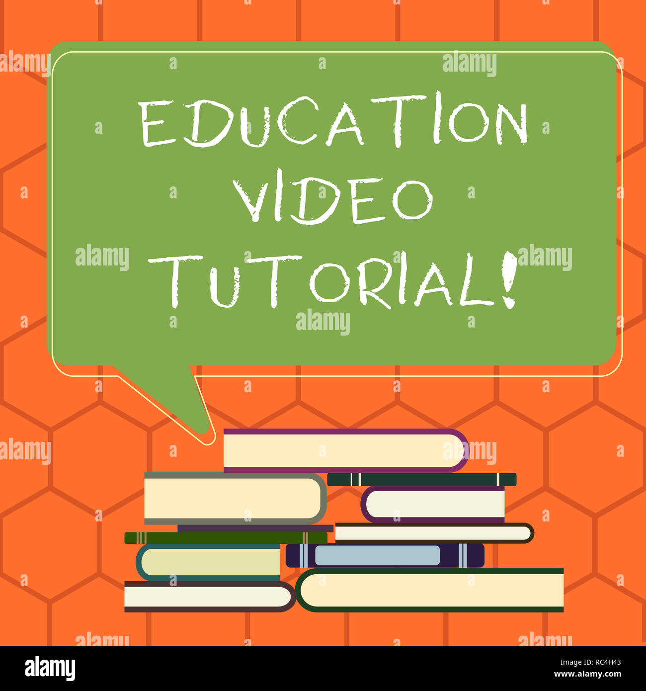 Handwriting text Education Video Tutorial. Concept meaning method of ...