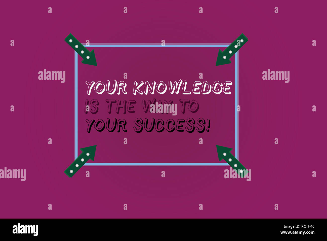 Word writing text Your Knowledge Is The Way To Your Success. Business ...