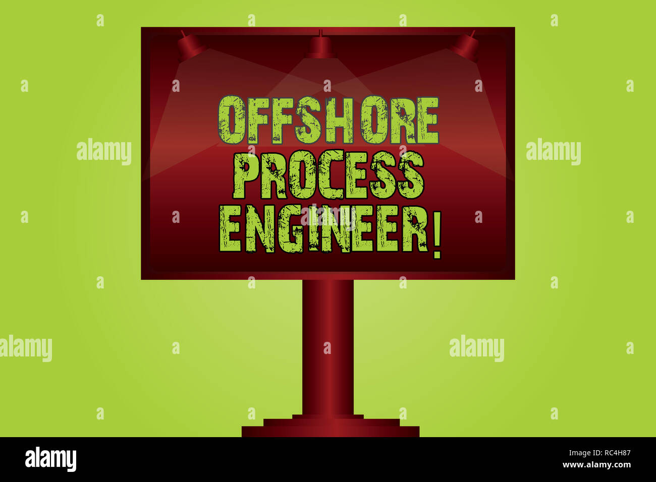 Text sign showing Offshore Process Engineer. Conceptual photo ...