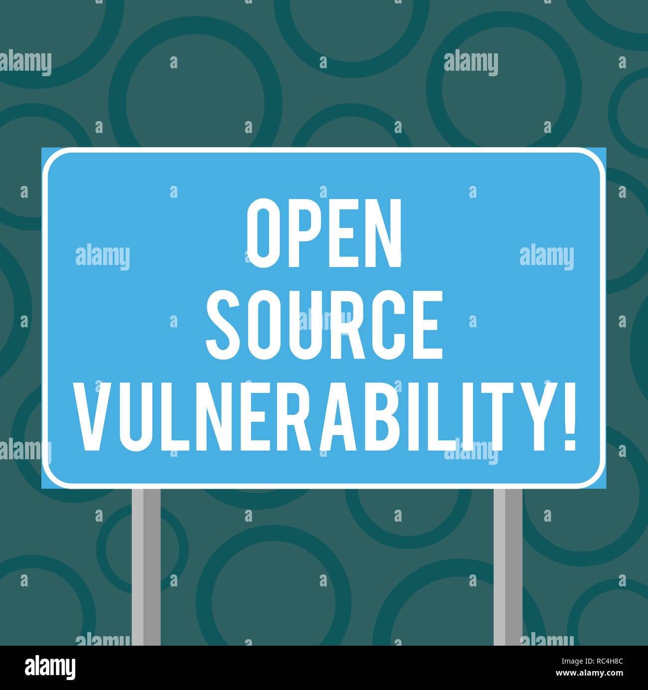 Writing note showing Open Source Vulnerability. Business photo showcasing Publicized Exploits ...