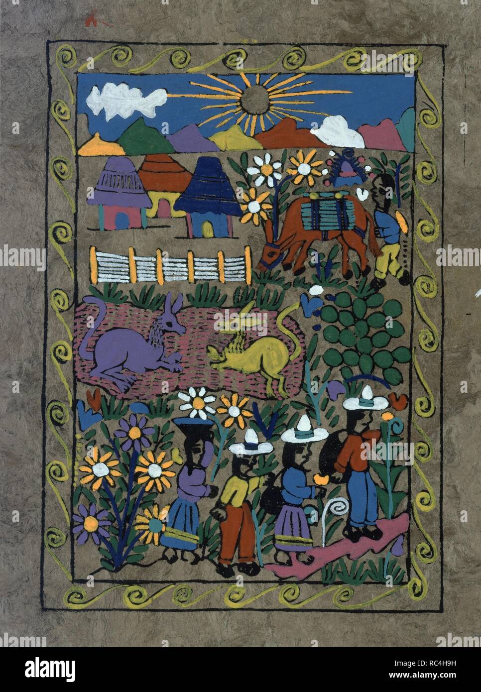 Amate painting hi-res stock photography and images - Alamy