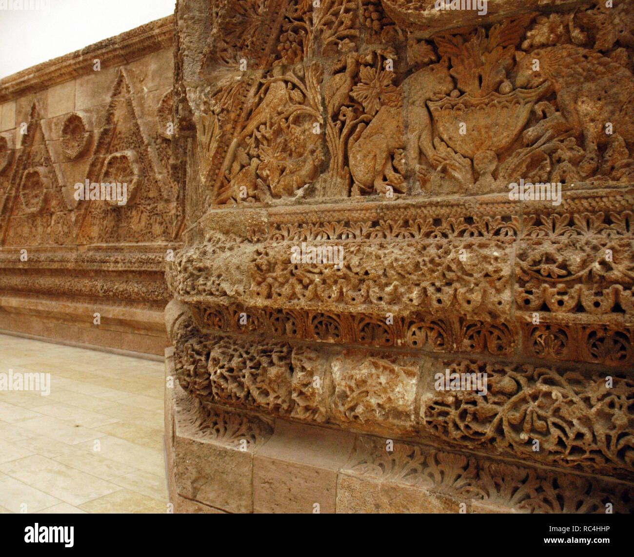 Mshatta Palace. Umayyad Palace built in the 8th century near Amman ...