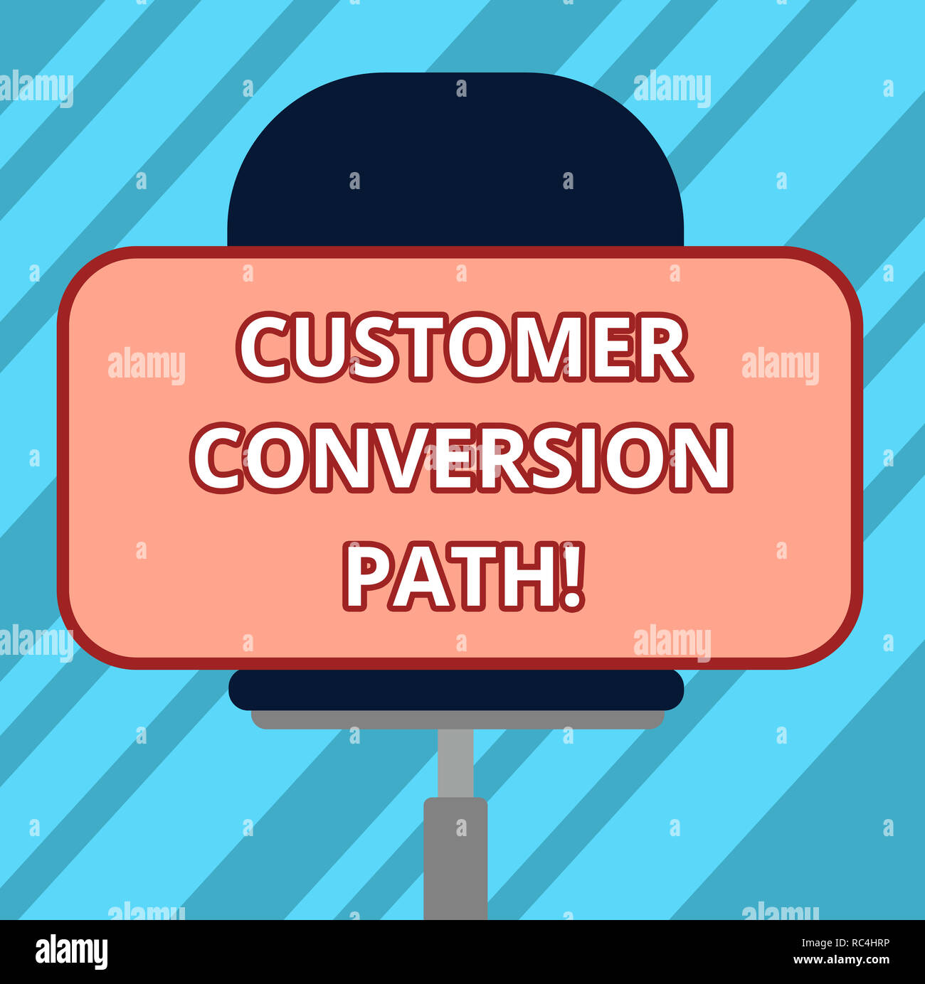 Text sign showing Customer Conversion Path. Conceptual photo steps that ...