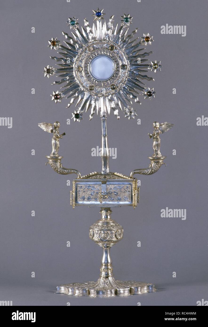 ARTE GOTICO. ESPAÑA. CIBORIO / OSTENTORIO (c.1595). De plata en su ...