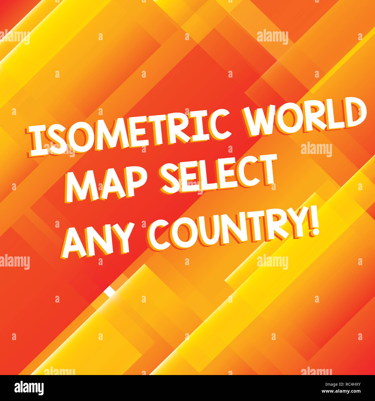 Conceptual hand writing showing Isometric World Map Select Any Country ...