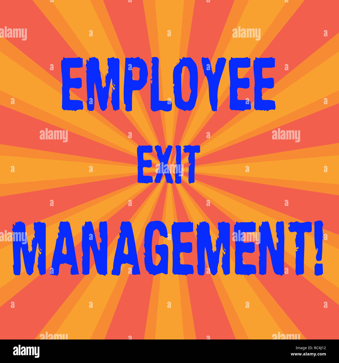 Handwriting text Employee Exit Management. Concept meaning Separation ...