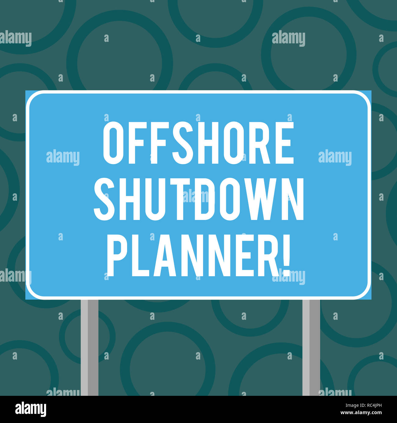 Writing note showing Offshore Shutdown Planner. Business photo ...