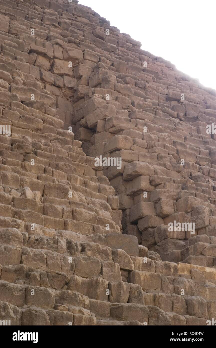 Egypt. The Great Pyramid of Giza called Pyramid of Menkaure. The ...