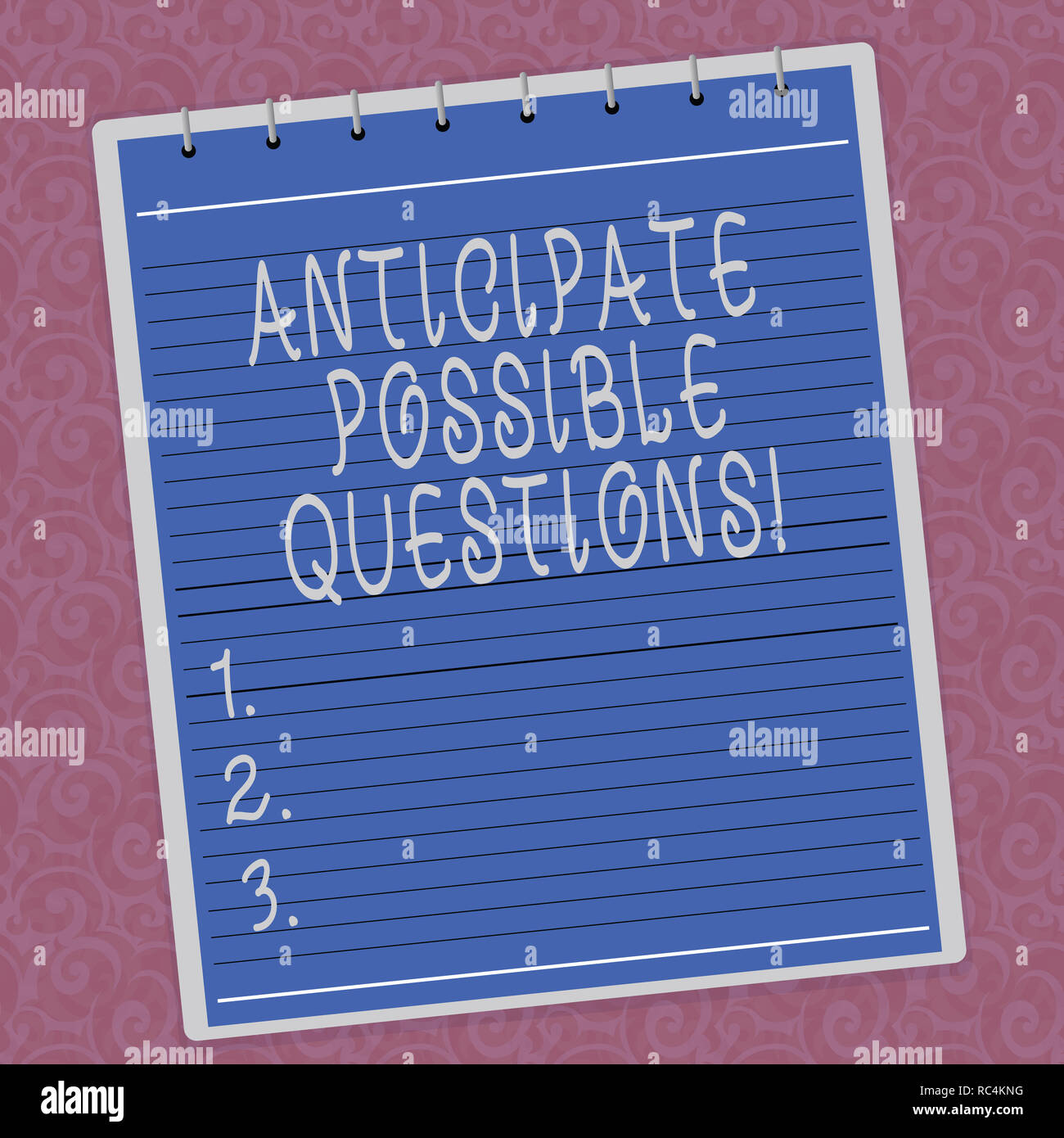 Anticipate possible questions hi-res stock photography and images - Alamy