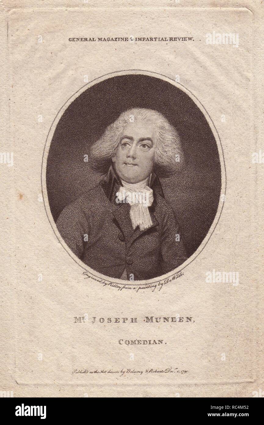 Mr. Joseph Munden (1758-1832), English actor and comedian who appeared ...