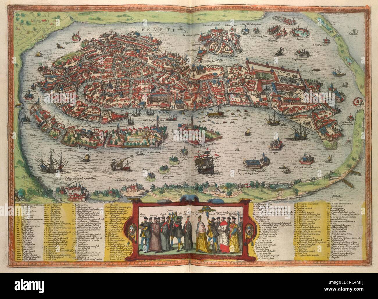 Venice map 16th century hi-res stock photography and images - Alamy