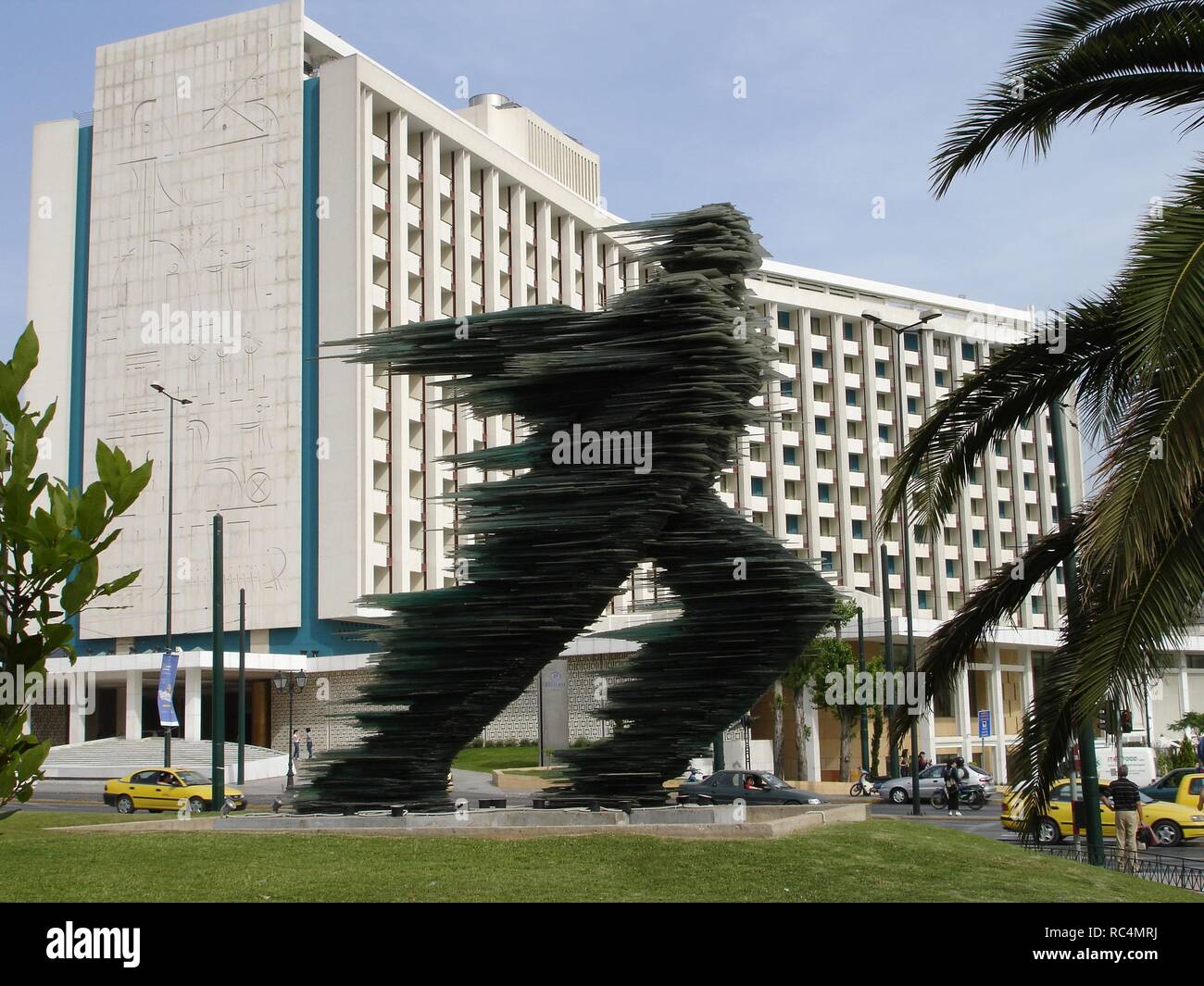 CONTEMPORARY SCULPTURE SITUATED IN FRONT OF HOTEL HILTON. Location ...