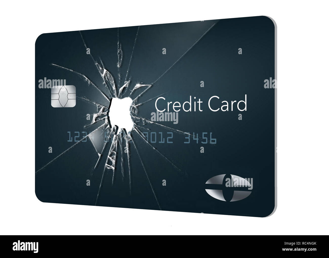 Here is a credit card that looks like broken glass and can be used to ...