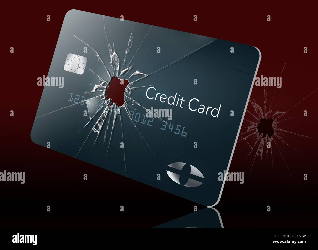 Here is a credit card that looks like broken glass and can be used to ...