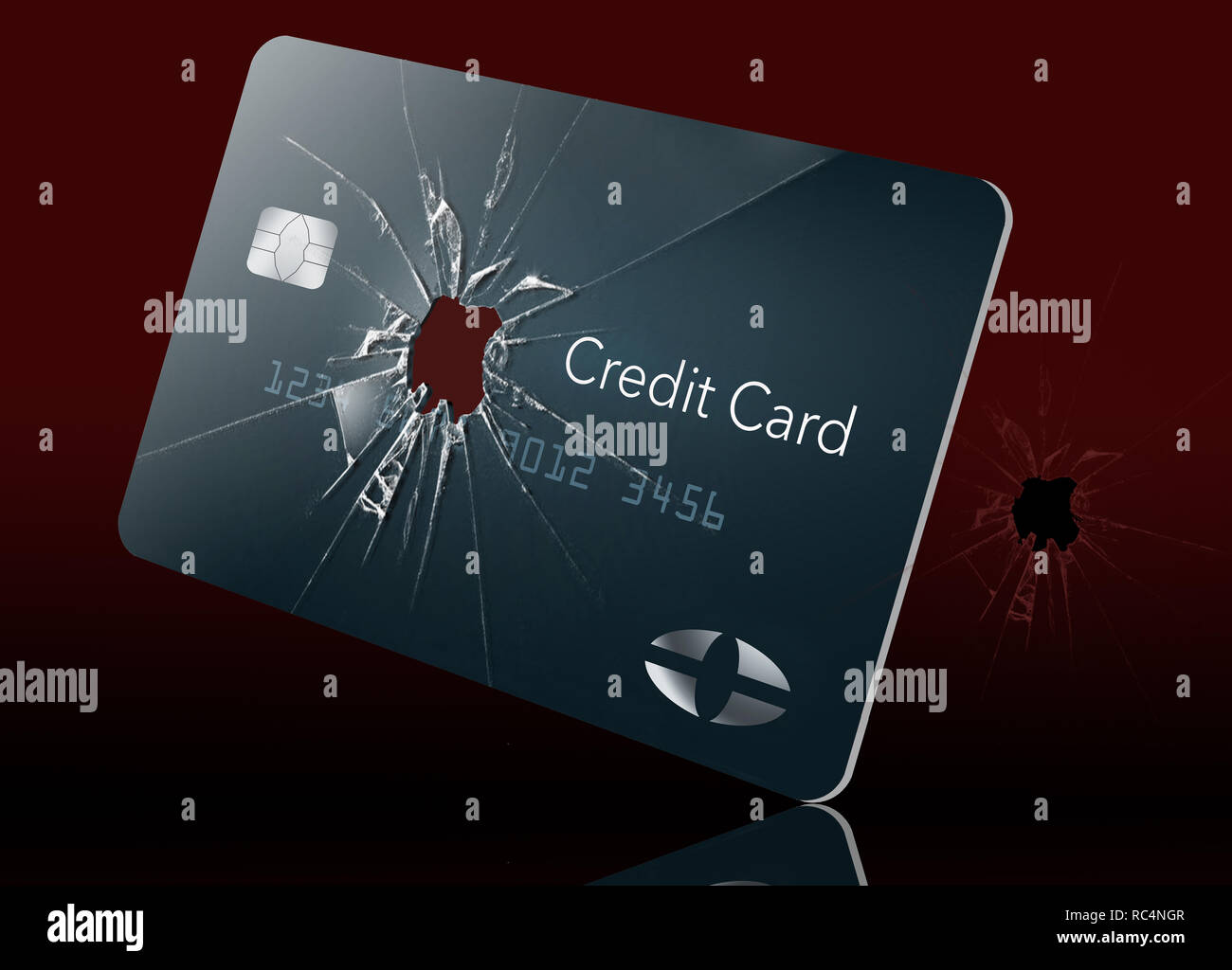 Here is a credit card that looks like broken glass and can be used to ...