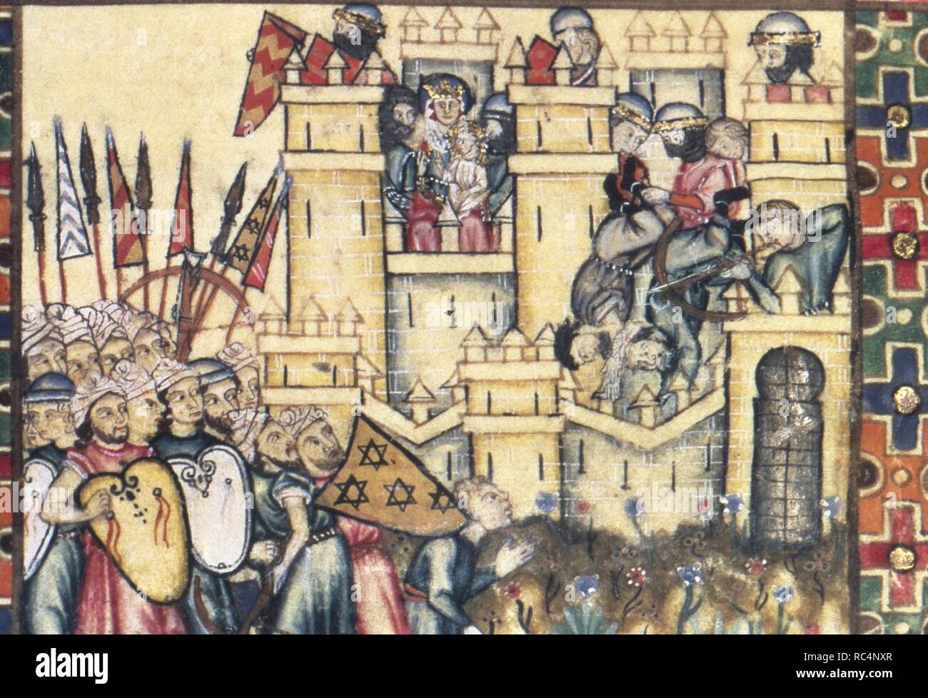 Canticles of Holy Mary. Reign of Alfonso X. 13th century. Miniature ...