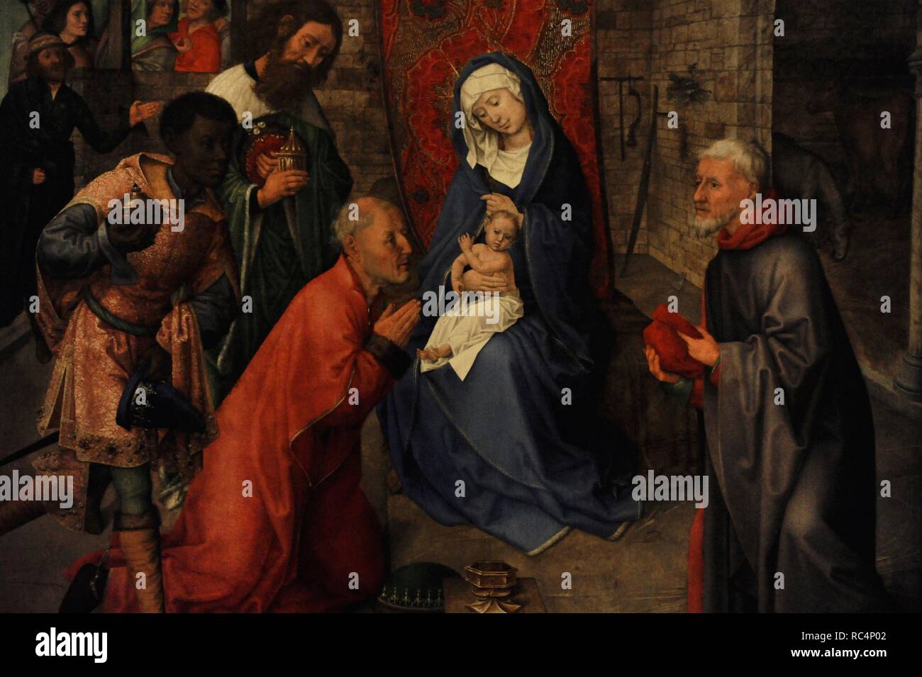 Hugo van der Goes (Ca.1440-1482). Flemish painter. Adoration of the Magi (Triptych). Adoration ...