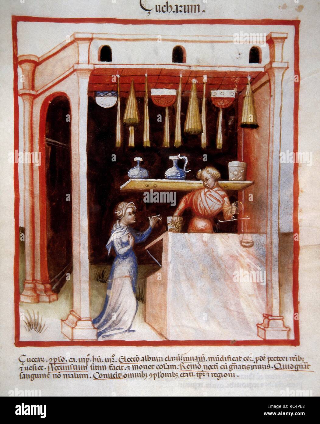 Tacuinum sanitatis 14th century medieval hi-res stock photography and ...