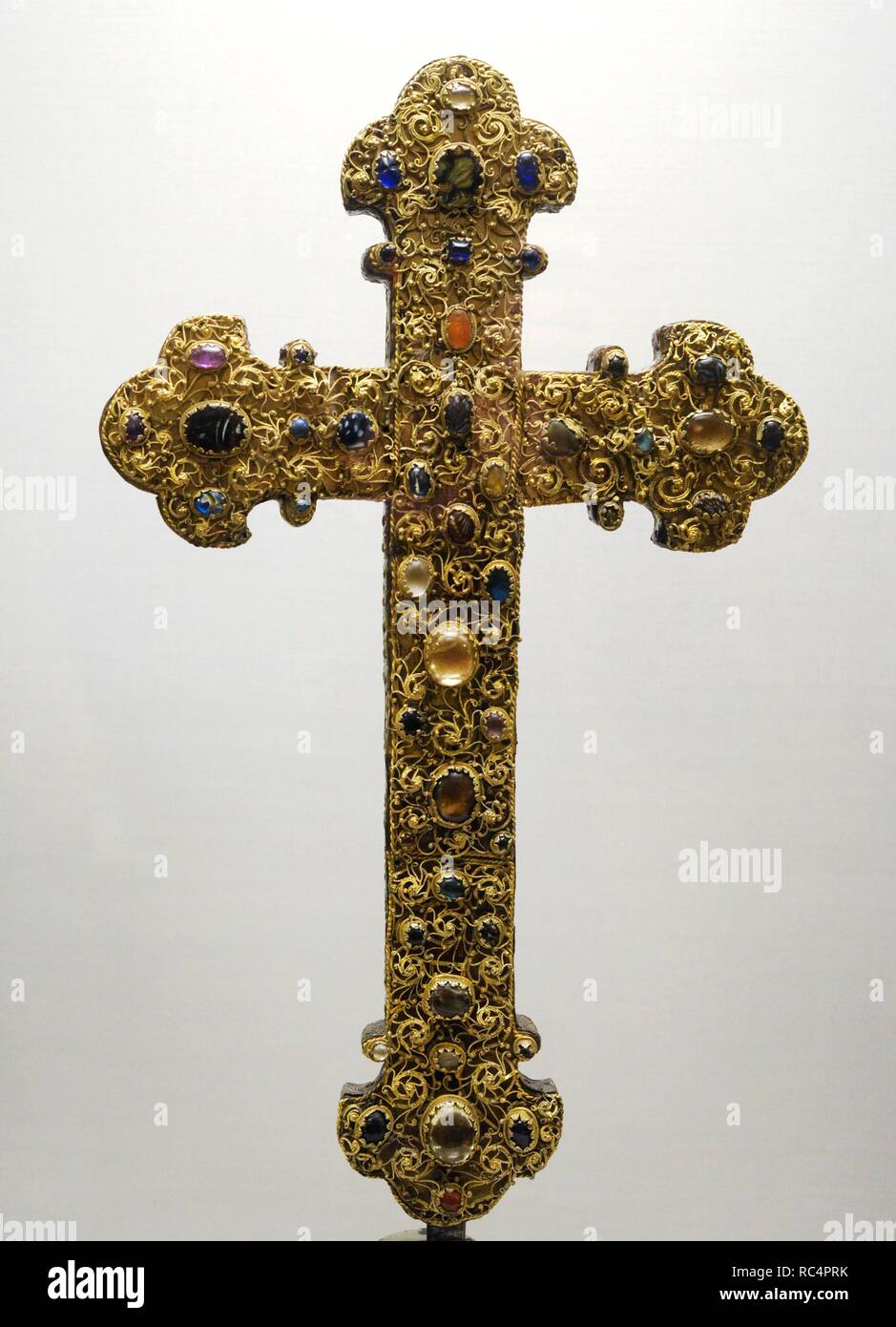 Reliquary cross. Germany. Cologne. First half of the 13th cent. Wood ...