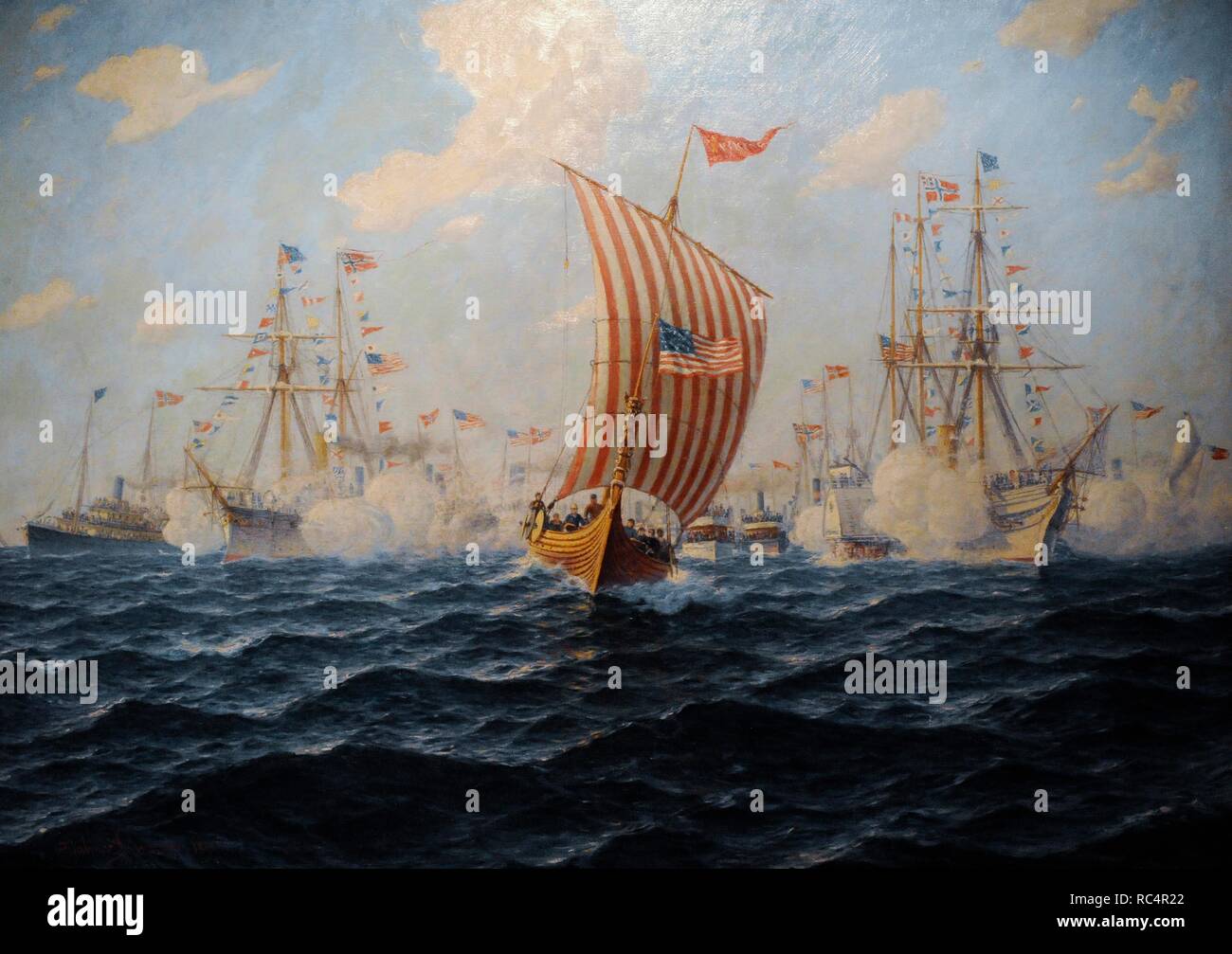 Viking celebration painting hi-res stock photography and images - Alamy