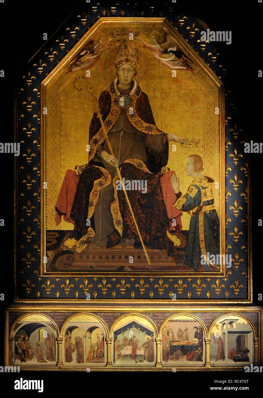 Simone Martini (h.1284-1344). Italian painter of the Sienese school ...