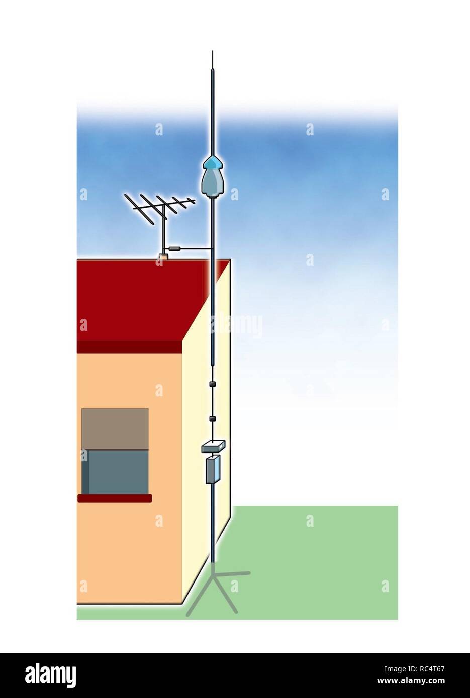 Lightning rod Cut Out Stock Images & Pictures - Alamy