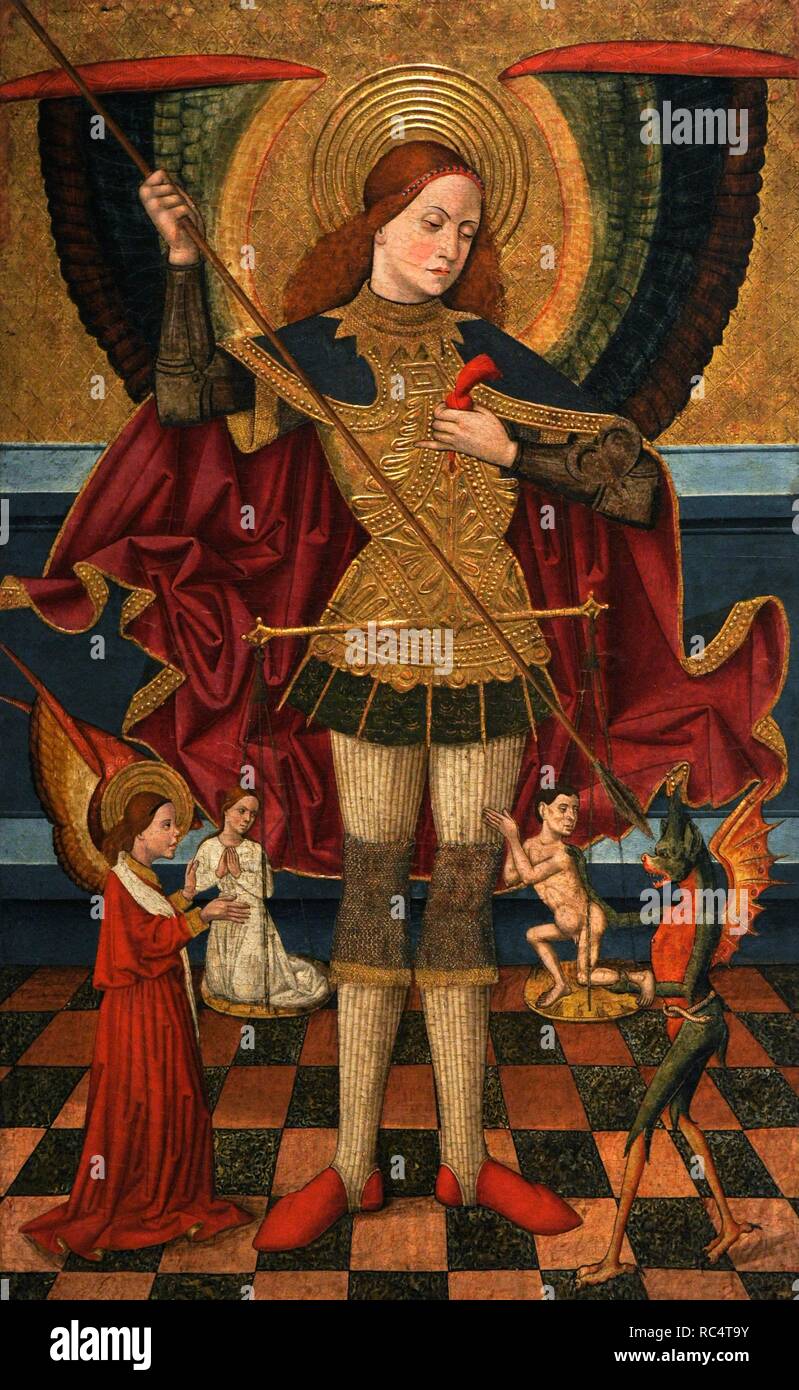 Saint michael and the scales hi-res stock photography and images - Alamy