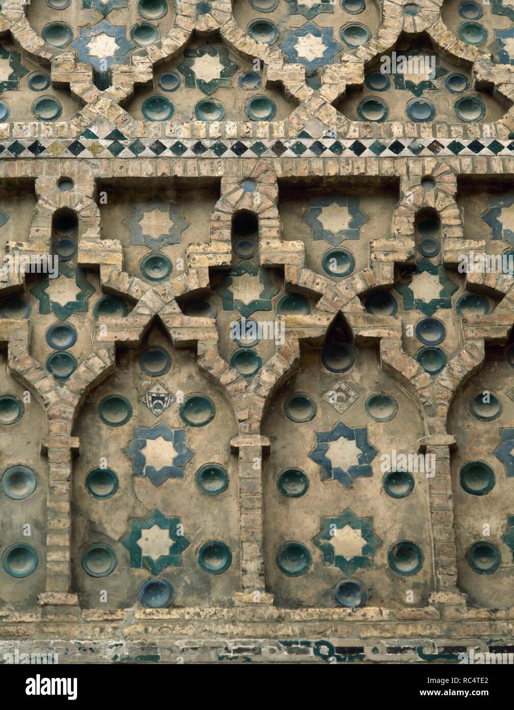 Cathedral of the Saviour or La Seo. Mudejar style. Detail of the ...