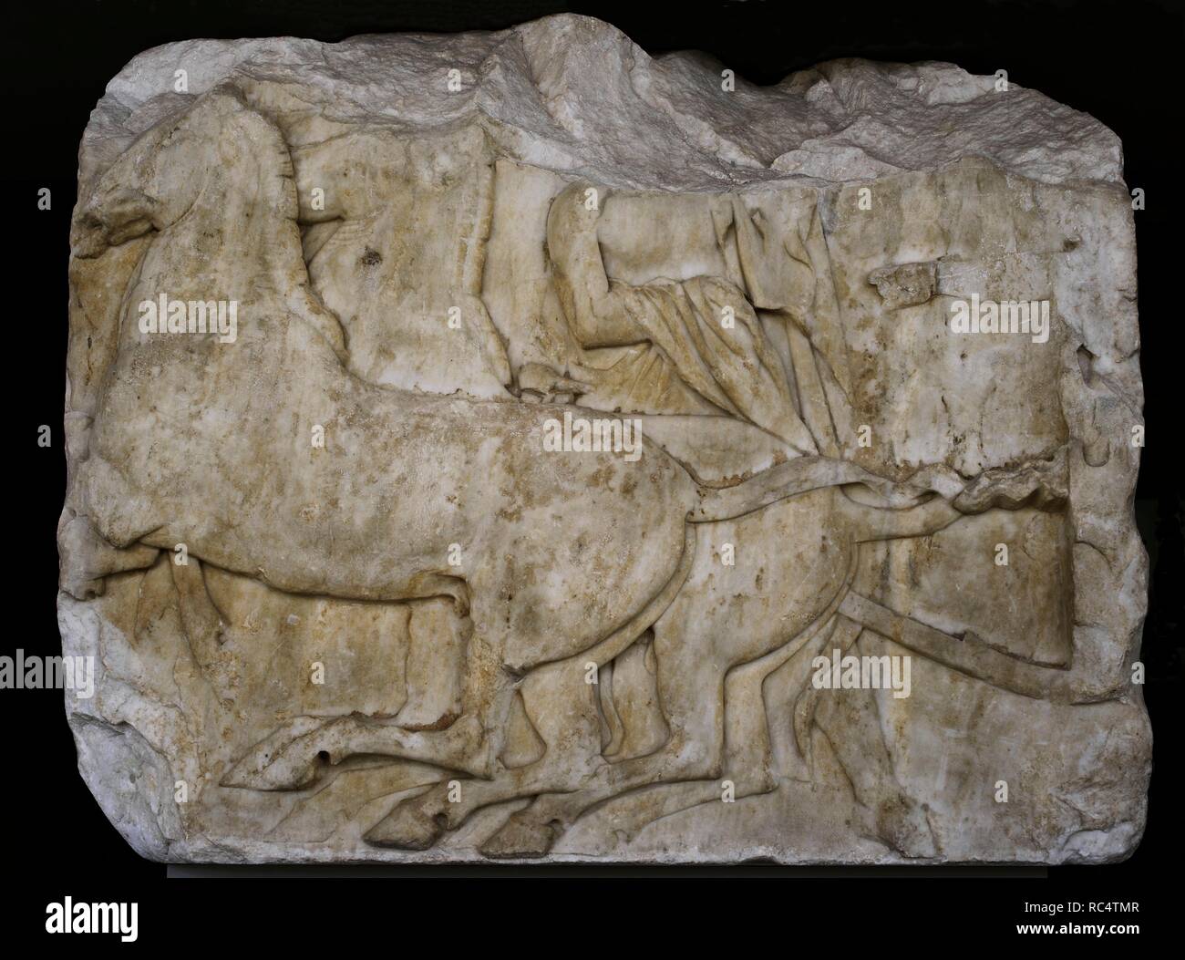 Parthenon. North frieze. Block XIX, figures 58 (marshal), 59 ...