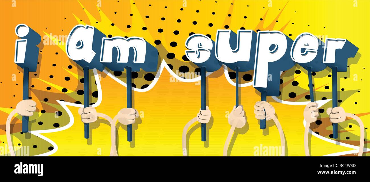 Diverse hands holding letters of the alphabet created the words I am ...