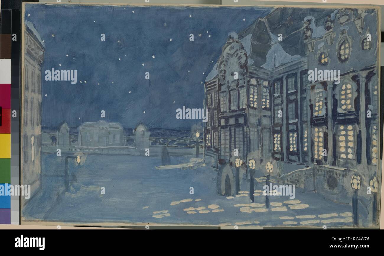 Winter Palace. Stage design for the opera The Ice House by A ...