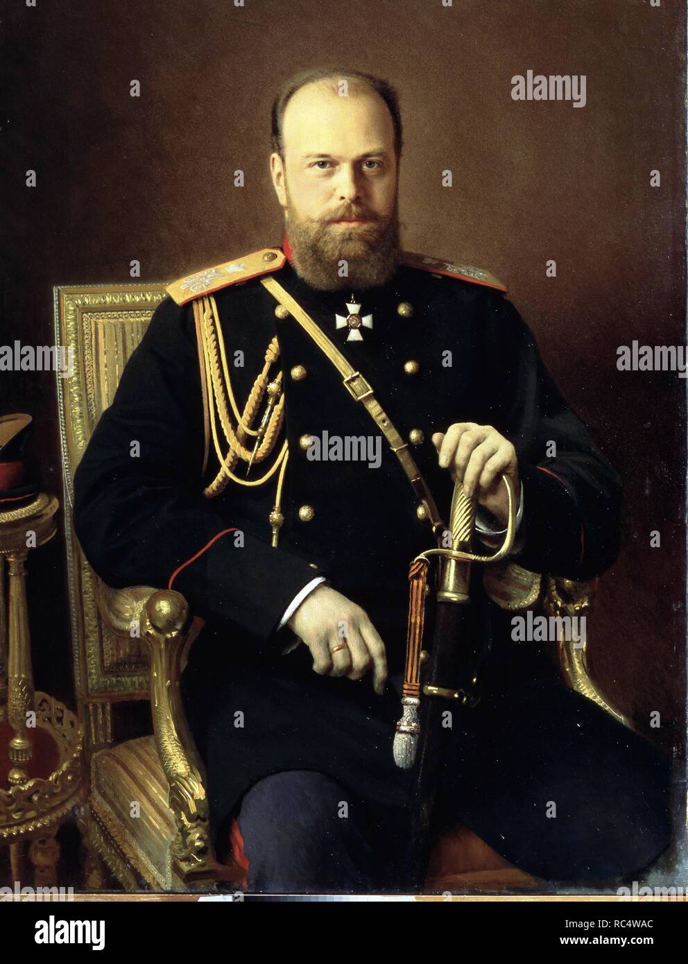 Portrait of the Emperor Alexander III (1845-1894). Museum: State ...
