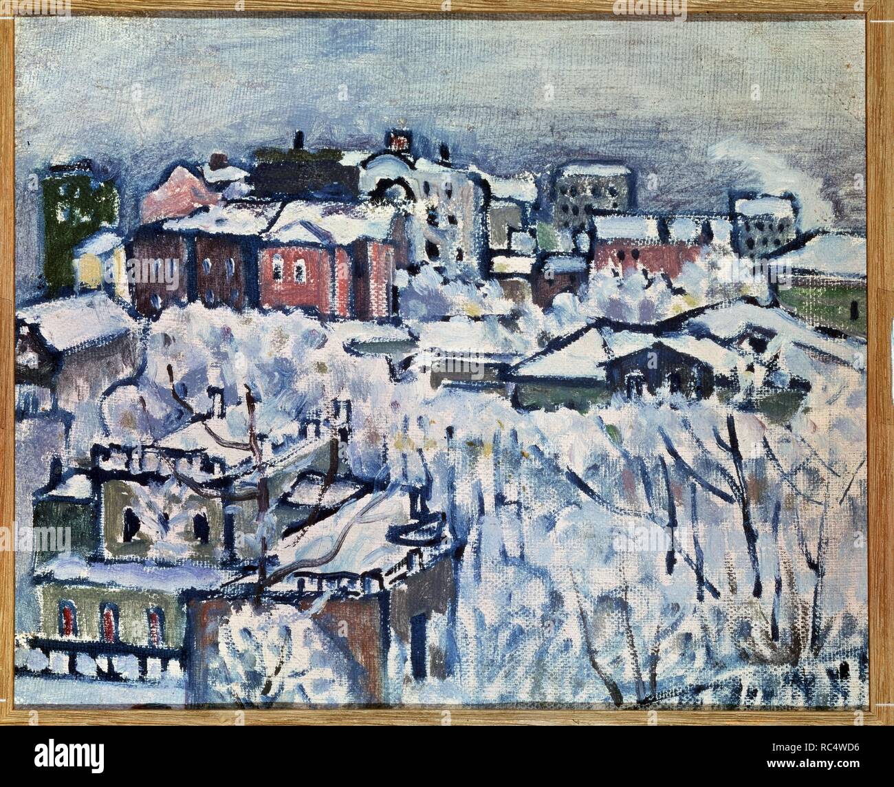 Winter day. Smolensky boulevard. Museum: State Tretyakov Gallery ...