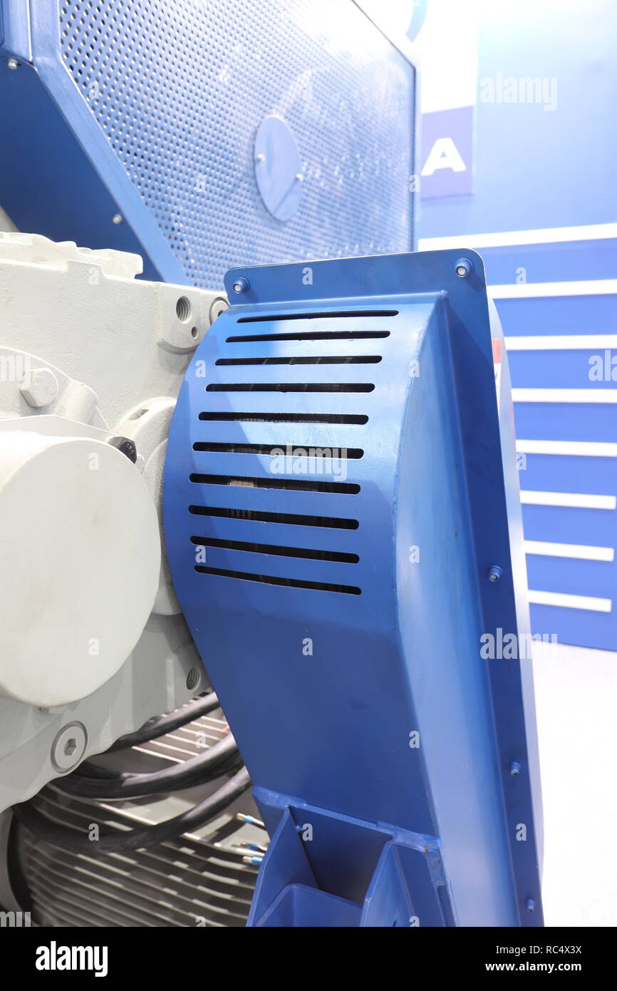 Steel Guard for safety protection / motor of machine Stock Photo - Alamy