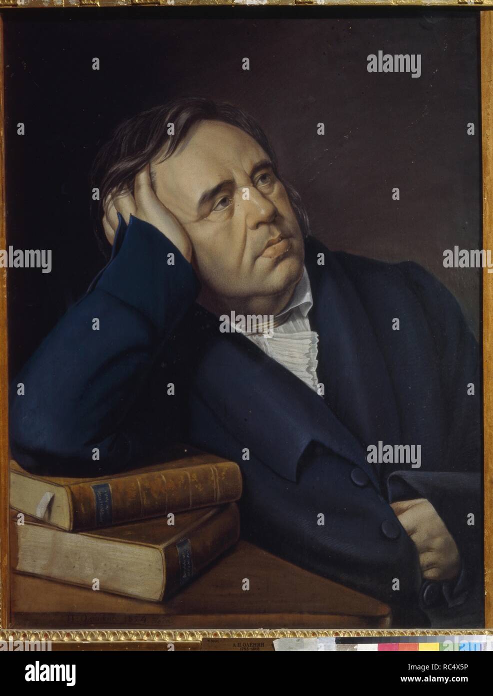 Portrait of the fabulist Ivan A. Krylov (1769-1844). Museum: State ...