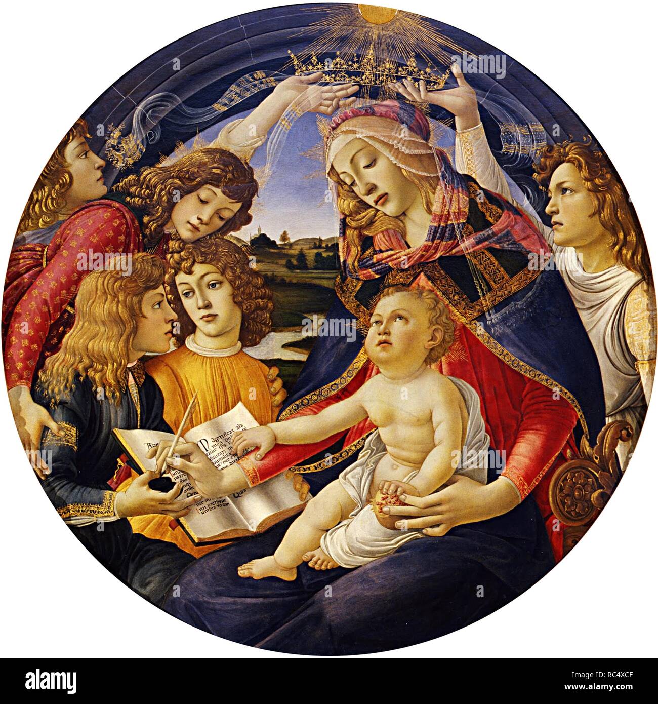 Madonna of the Magnificat. Museum: Galleria degli Uffizi, Florence ...