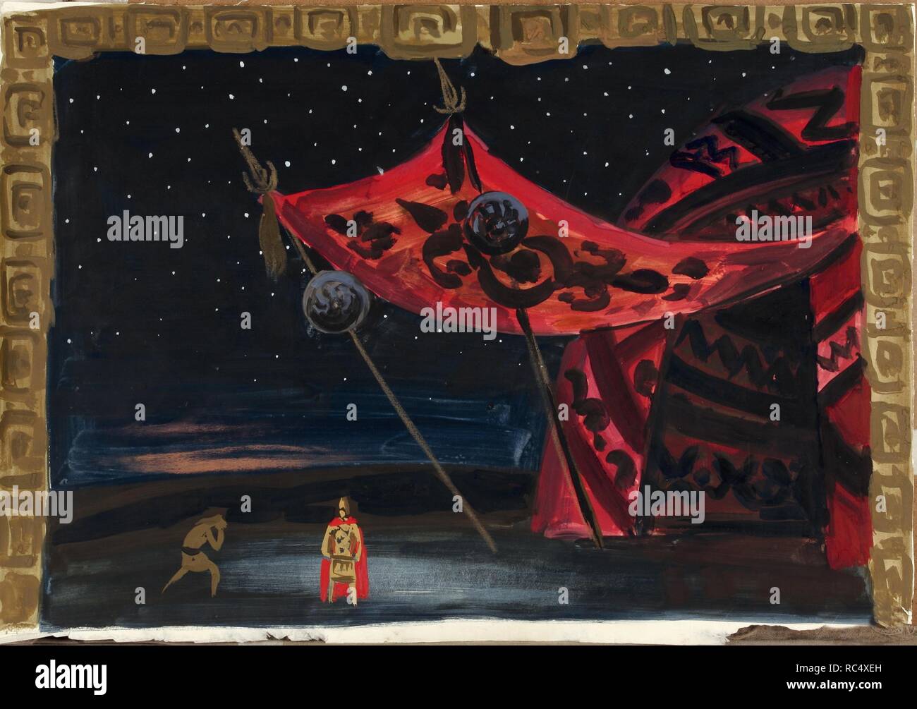 Stage design for the opera Prince Igor by A. Borodin. Museum: PRIVATE ...