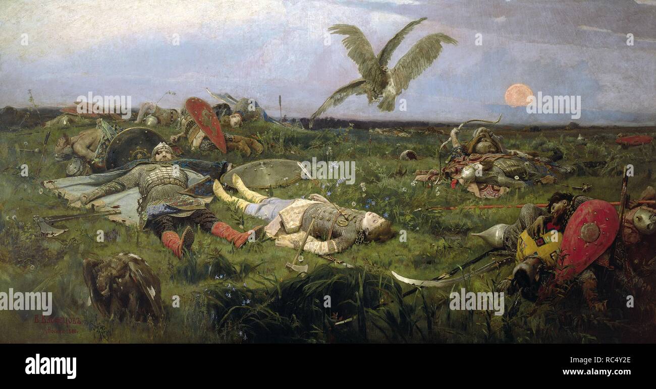 The field of Prince Igor battle with the Kipchaks. Museum: State ...