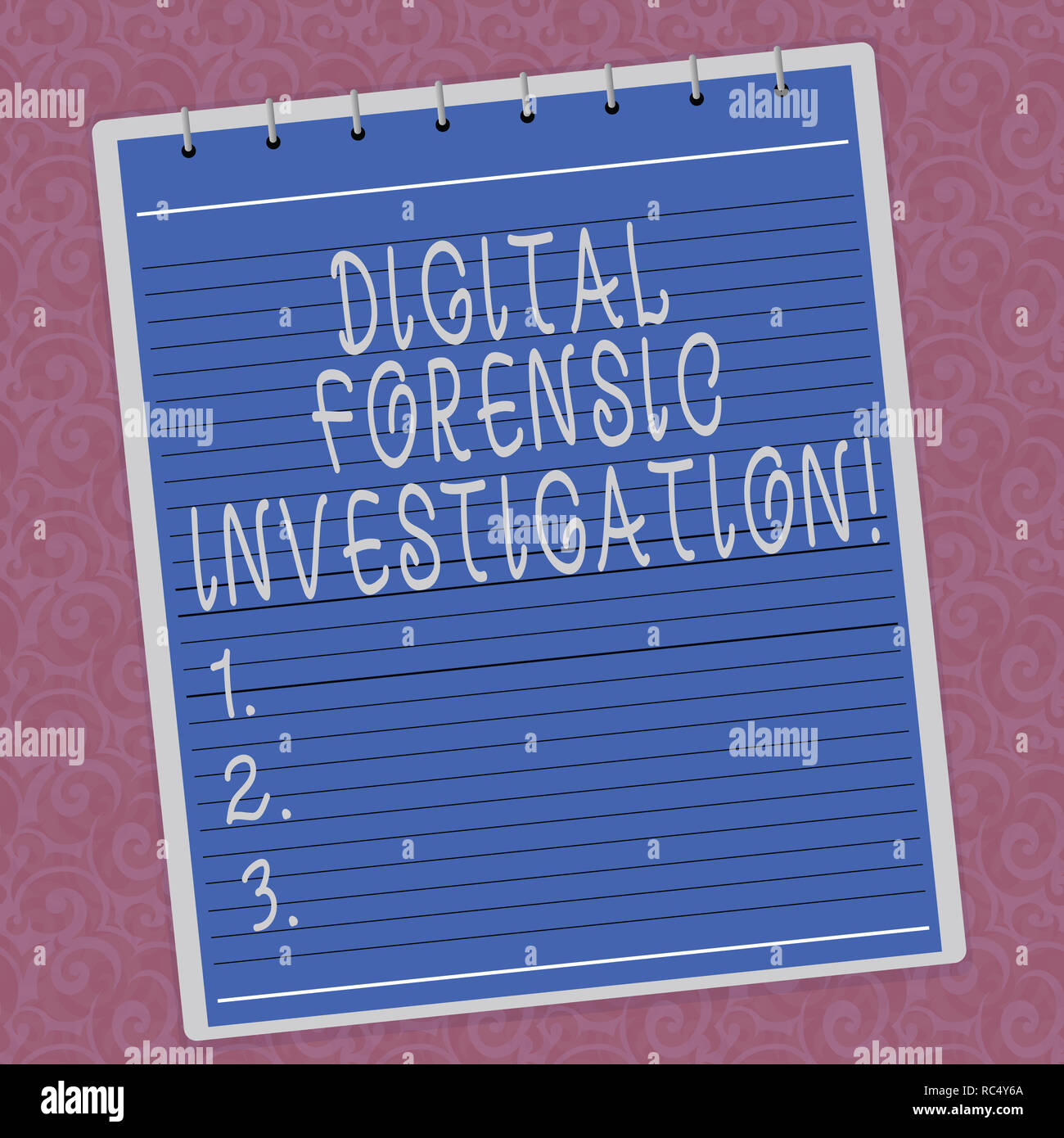 Writing note showing Digital Forensic Investigation. Business photo ...