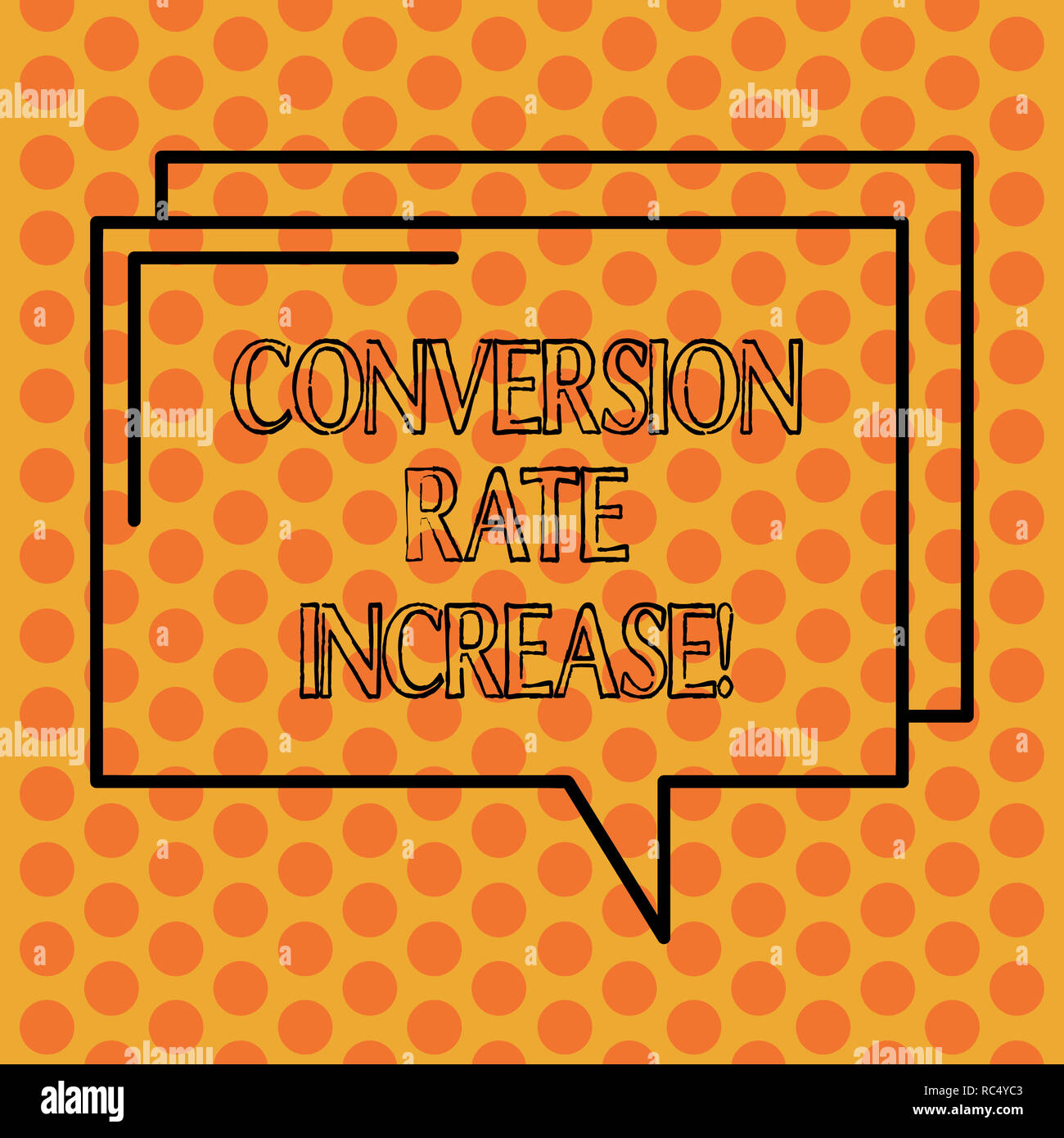 Writing note showing Conversion Rate Increase. Business photo ...