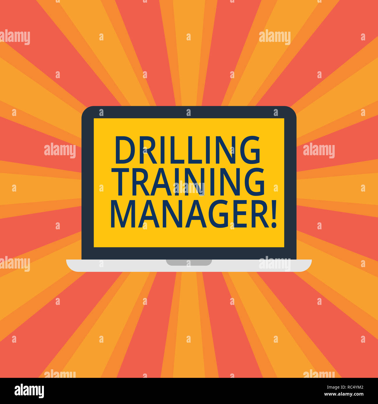 Text sign showing Drilling Training Manager. Conceptual photo Give the ...